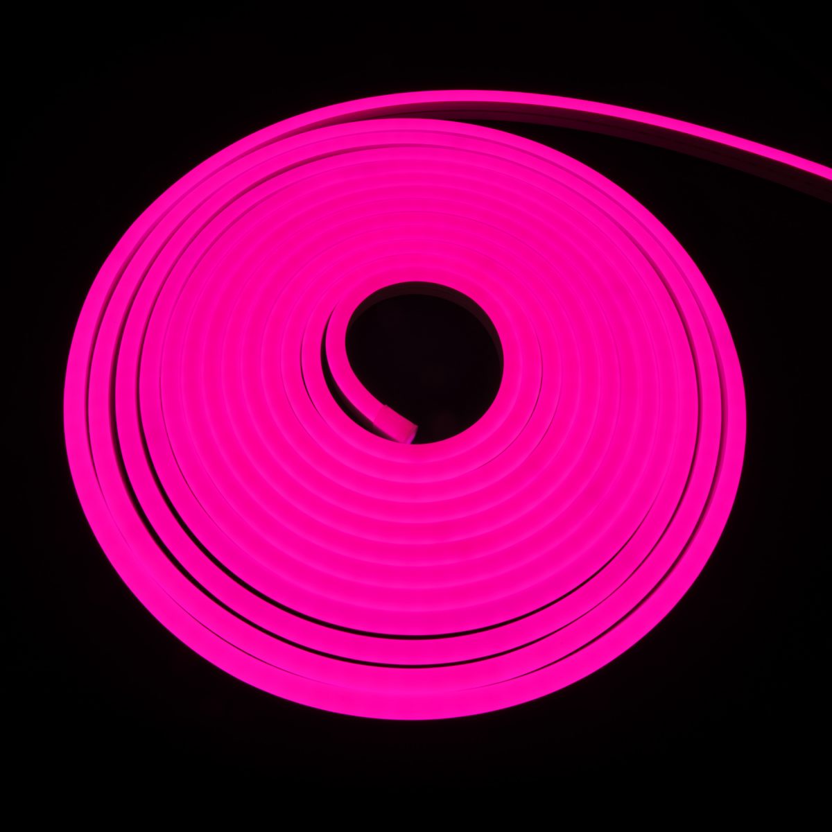 NEON LED Flexible Silicona Rosa Magenta, 1CM/Corte, DC12V, 6x12mm - Neons