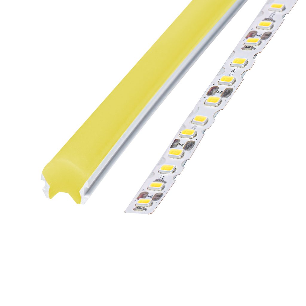 Neón Flexible Segunda Generación Tira LED+Silicona Goma 12V Amarillo ...